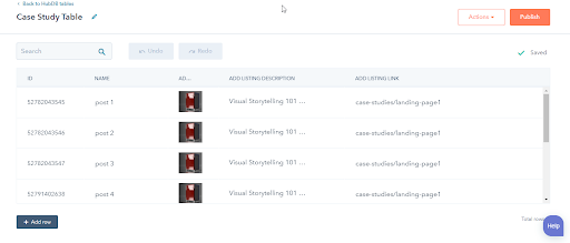 How to develop a Case Study Listing and detailed Page using HubDB?