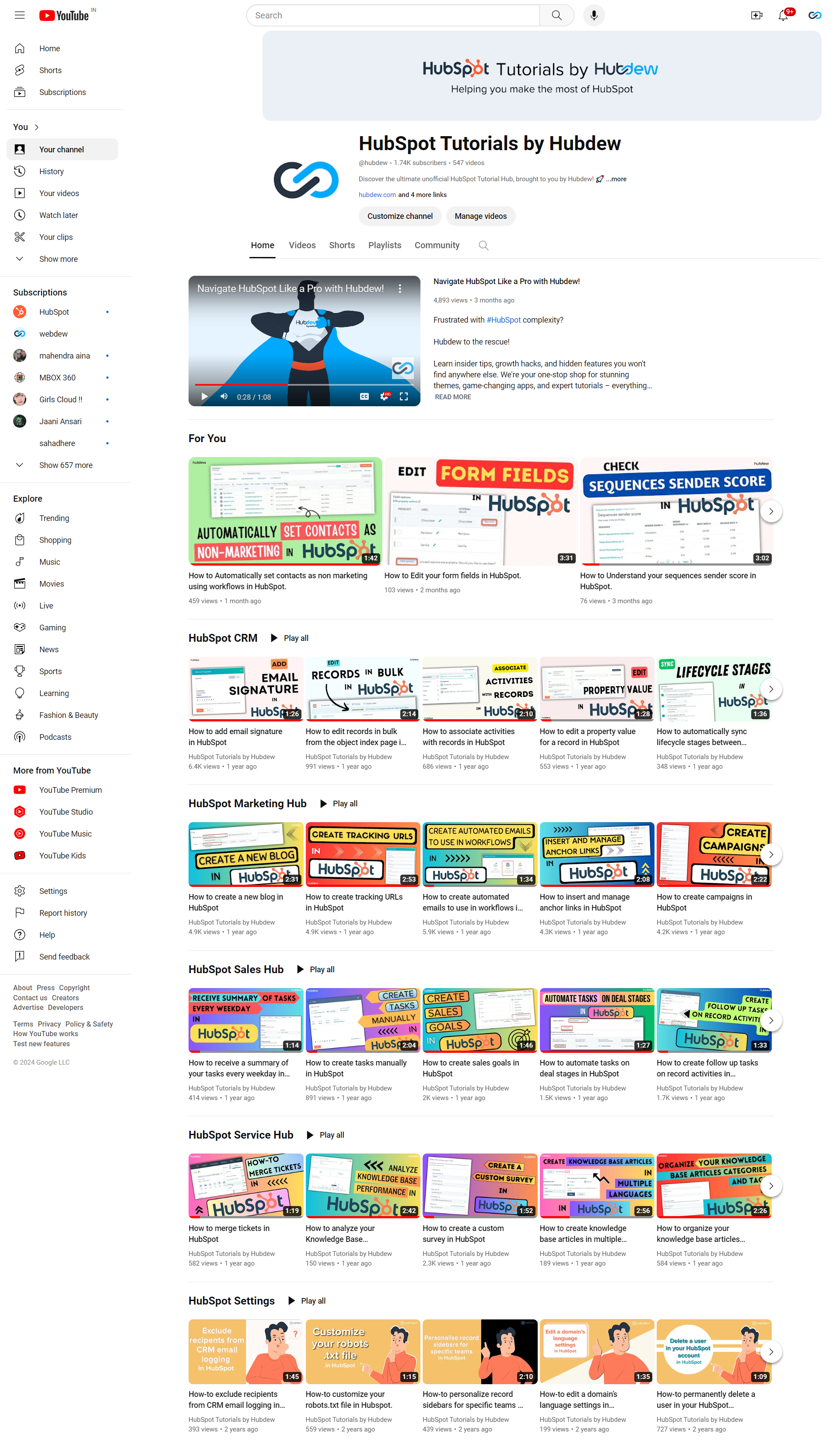 Make the most out of HubSpot with HubSpot tutorials by Hubdew