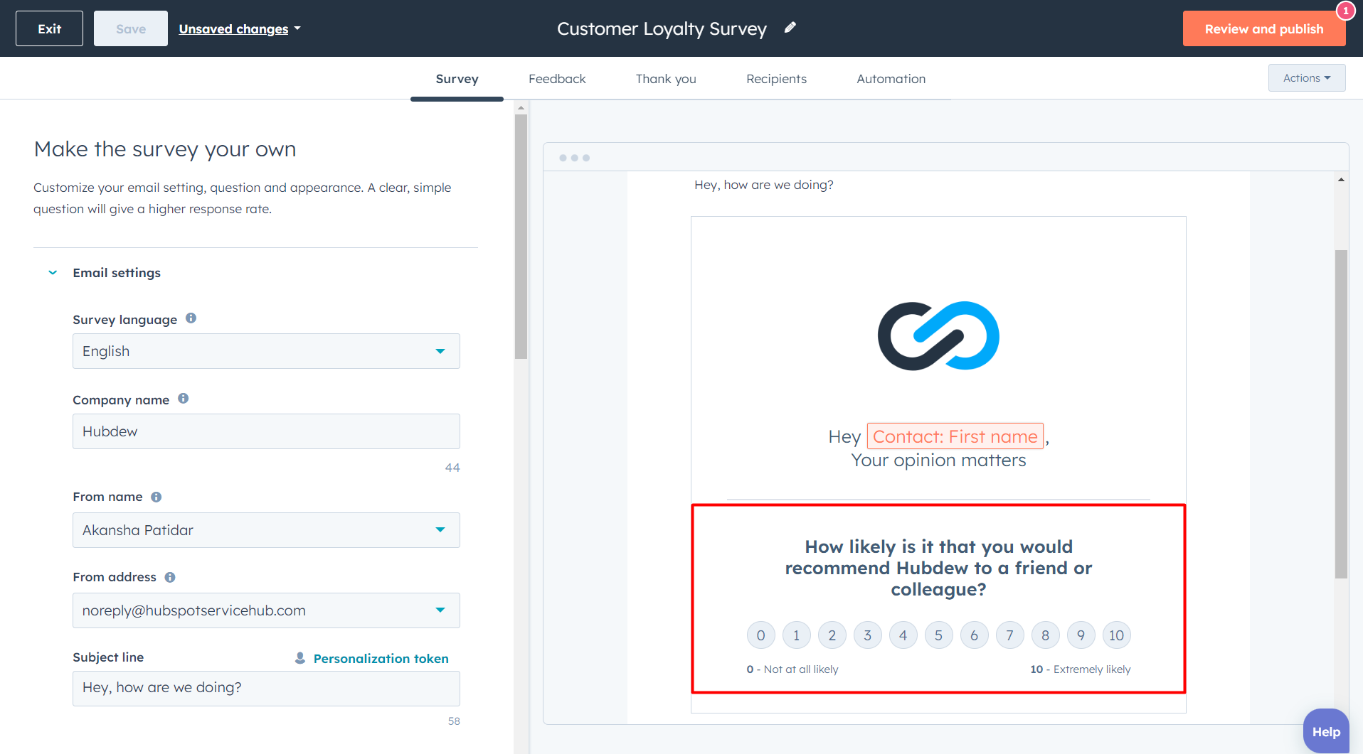 HubSpot Customer Feedback Survey Tool: Get Insights & Boost Conversion